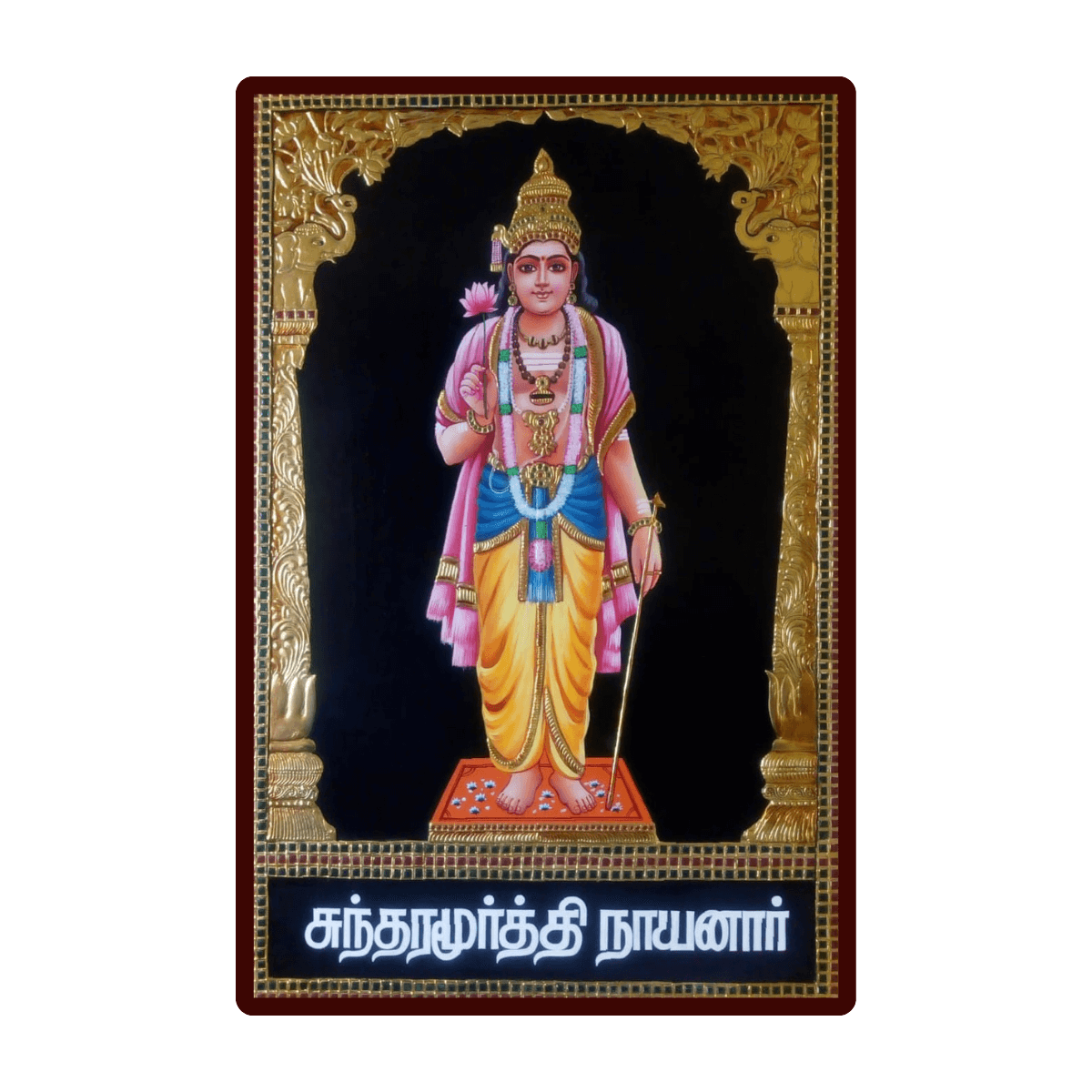 Sundaramoorthy Nayanar Tanjore Painting - Buy Authentic Art